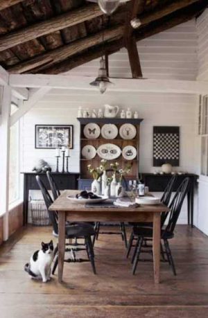 20 Modern Ideas Bringing Black Color into Country Style Decor