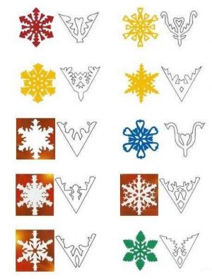 40 Paper Snowflake Garlands for Christmas Decorating, Christmas Crafts