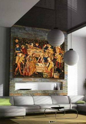 Modern Interior Decorating with Tapestry Wall Hangings Bringing Texture ...