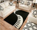 Black and White Decorating Ideas Highlighting Music Themes