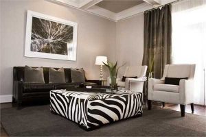 21 Modern Living Room Decorating Ideas Incorporating Zebra Prints into ...