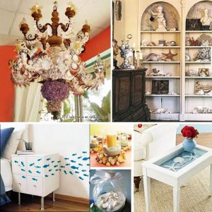 Enhancing Nautical Decor Theme with Sea Shell Crafts and Images