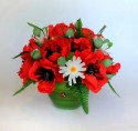 30 Floral Table Decorations and Centerpieces, Table Decor with Red Poppies