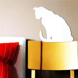 21 Charming Interior Decorating Ideas with Cat Stickers and Painted Designs