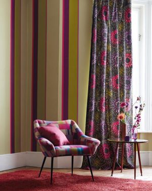 Beautiful Wallpapers and Home Fabrics Adding Colorful Patterns to Home ...