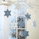 33 Ways to Use Snowflakes for Winter Home Decorating