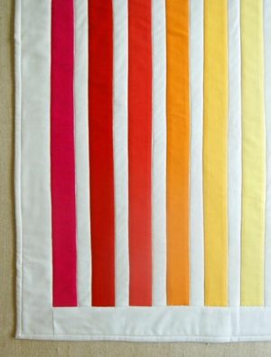 Colorful Contemporary Quilts with Unique Striped Patchwork Designs