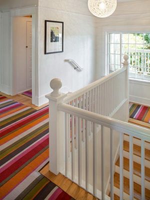 Modern Ideas for Interior Decorating with Colorful Striped Rugs