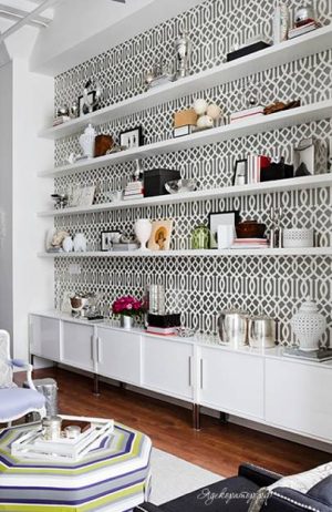 Creative and Modern Interior Decorating with Open Wall Shelves