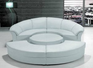 Round Out Room Decor with Modern Round Sofa, 25 Furniture Placement Ideas