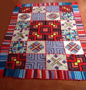 Handmade Floor Rugs, Modern Floor Decorations in Patchwork Style