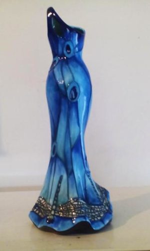 Unique Decor Accessories, Elegant Vases Inspired by Vintage Dresses